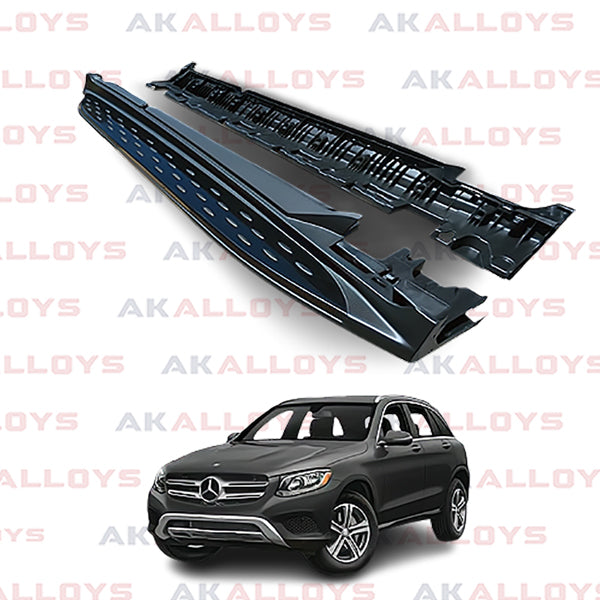 MERCEDES OE STYLE INTEGRATED SIDE STEPS RUNNING BOARDS – GLOSS BLACK E ...