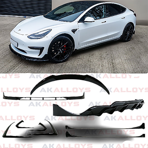 TESLA FAST AERO BODY KIT IN GLOSS BLACK – AKALLOYS