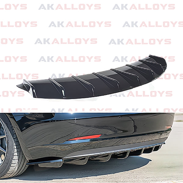 TESLA MAXTON REAR DIFFUSER IN GLOSS BLACK – AKALLOYS
