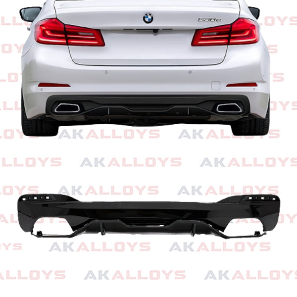 BMW REAR DIFFUSER DUAL EXIT GLOSS BLACK – AKALLOYS